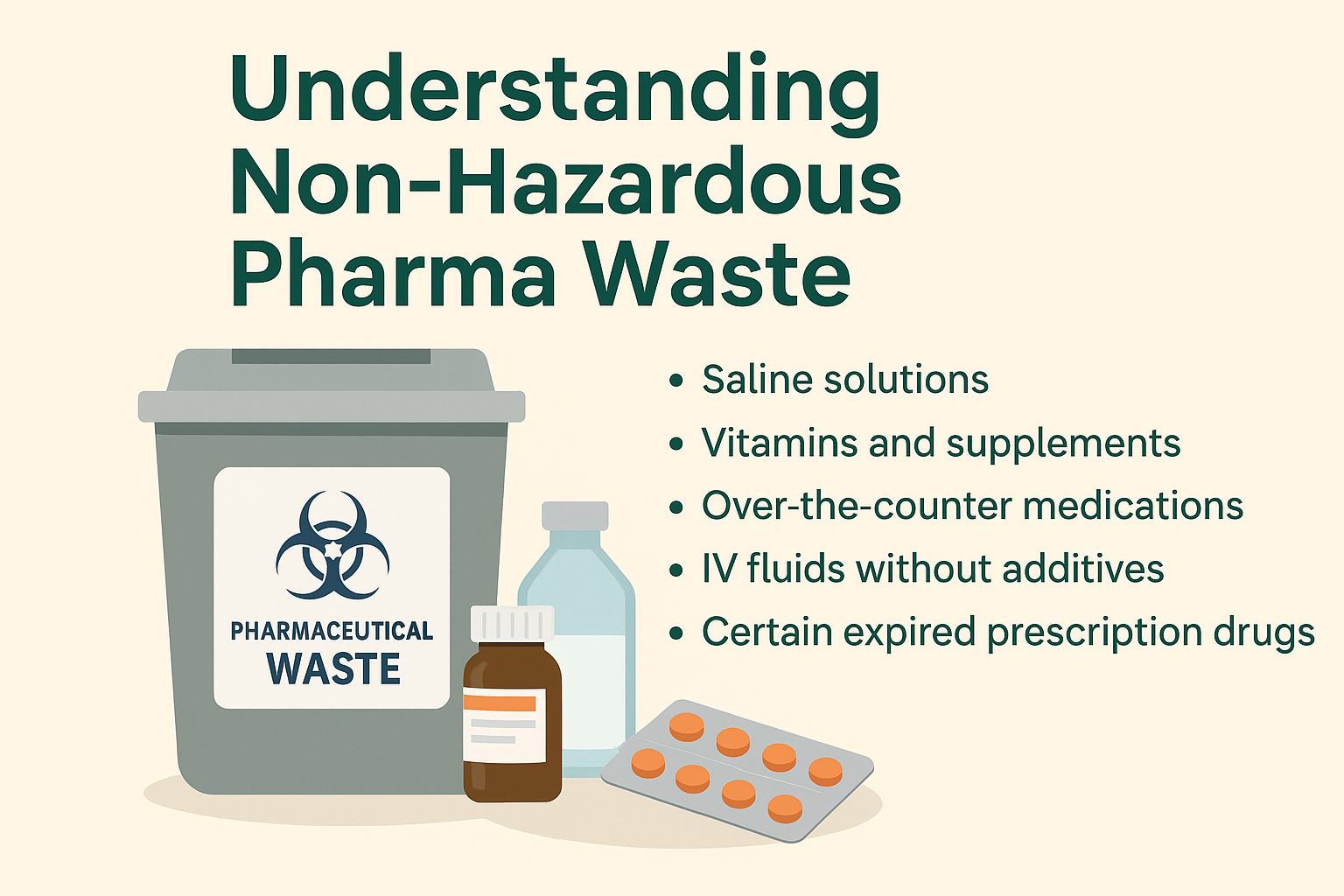 Learning Non-Hazardous Pharma Waste: Guide for Healthcare Facilities